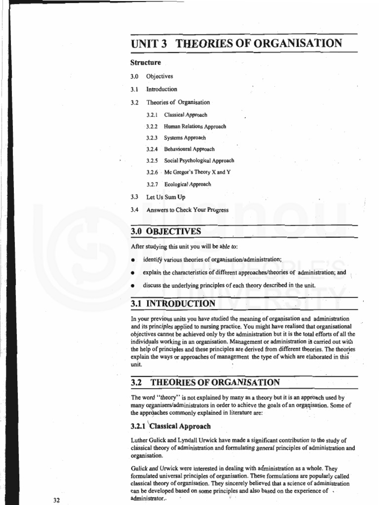 Unit-2 - Theories of Administartion | PDF