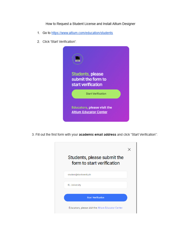 Requesting Altium Designer Student License | PDF | Internet | Software