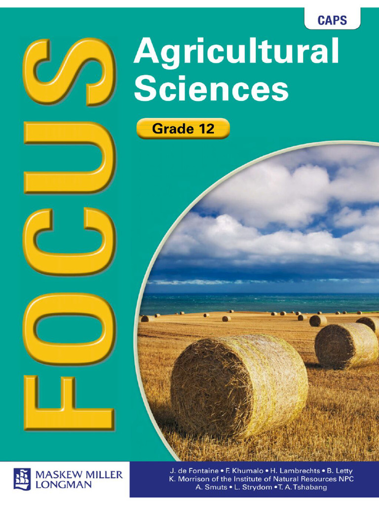 Grade 12 Agricultural Science Guide | PDF | Medical Specialties
