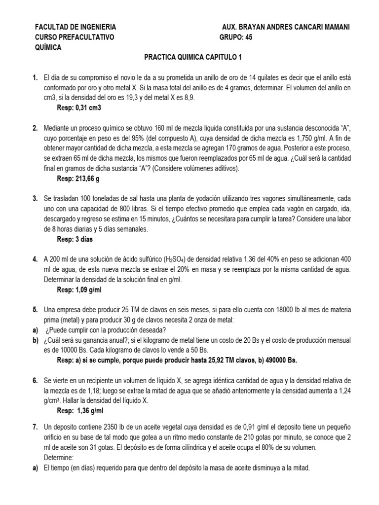 Practica Aux QMC 1P Cap 1 | PDF | Celsius | Temperatura