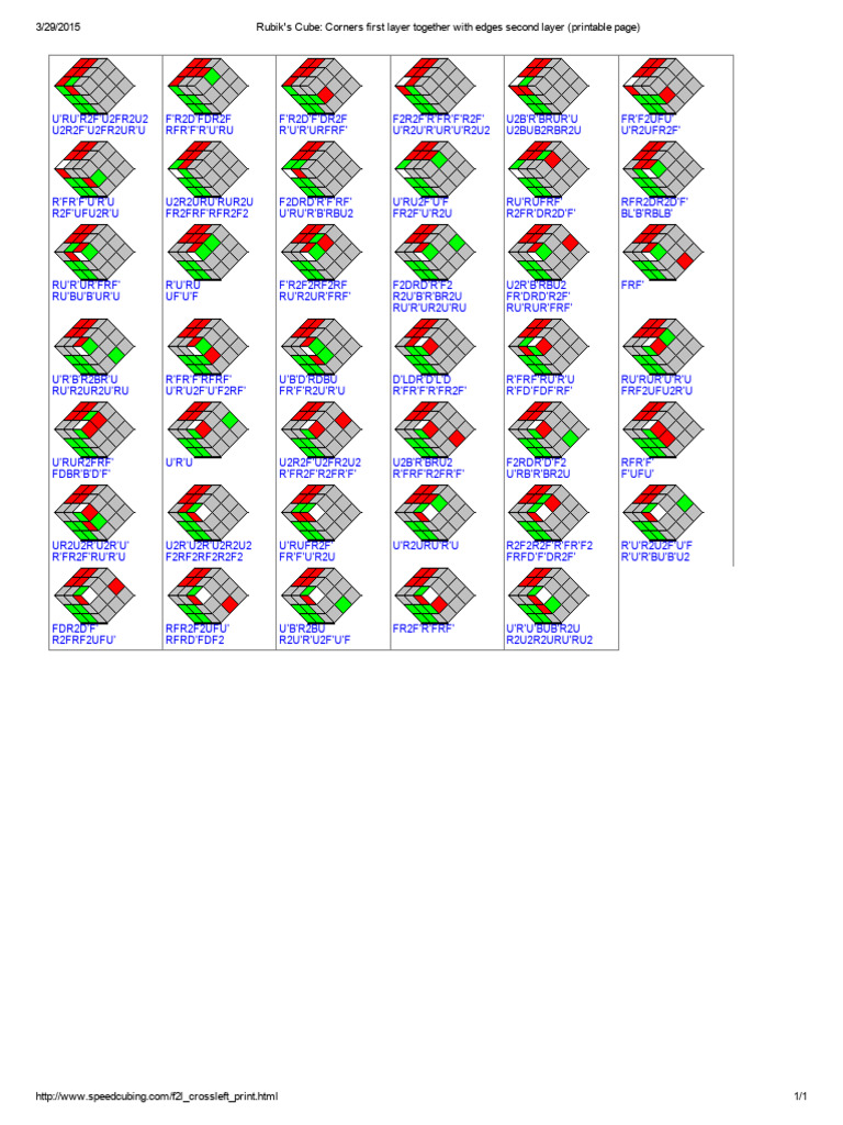 Rubik_s Cube_ Corners first layer together with edges second layer ...