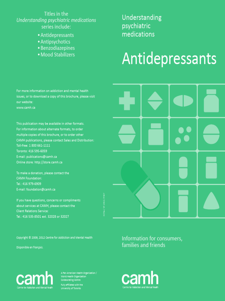 Antidepressant Guide For Patients | PDF | Antidepressant | Major ...