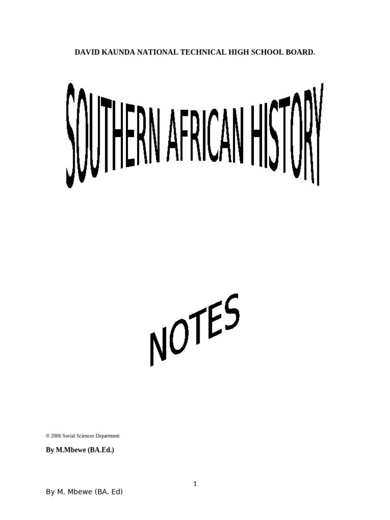 SOUTHERN_AFRICAN_HISTORY | PDF