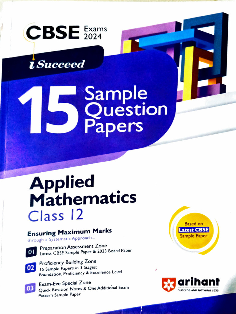 Arihant Applied Mathematics Sample Paper 2024 by Pritam Https T | PDF