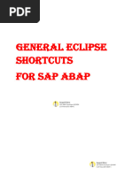 ABAP Eclipse Shortcut Guide | PDF
