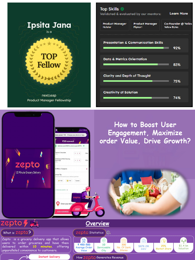 Zepto_How to Boost User Engagement_Maximize Order Value | PDF ...