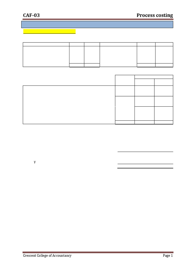 HW Sol Process Costing (Q-19) - 1 | PDF