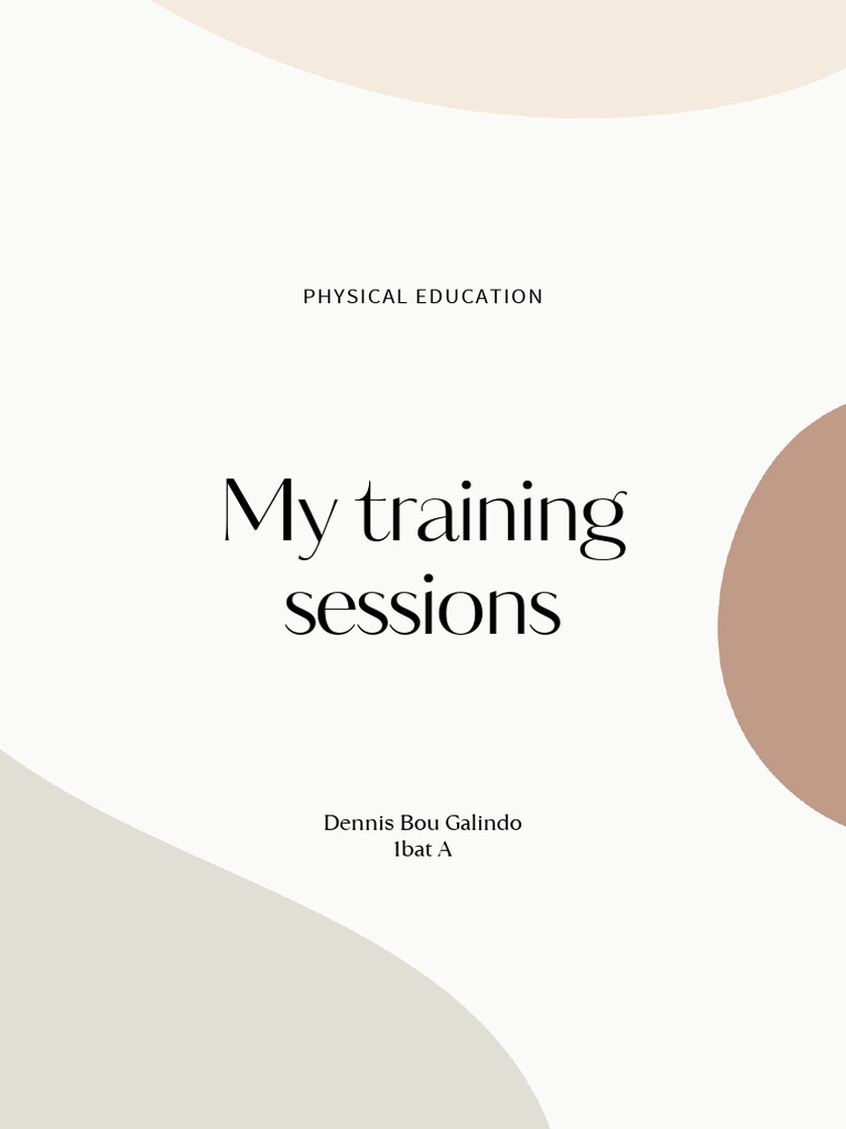 My Training Sessions PDF | PDF | Strength Training | Physical Fitness