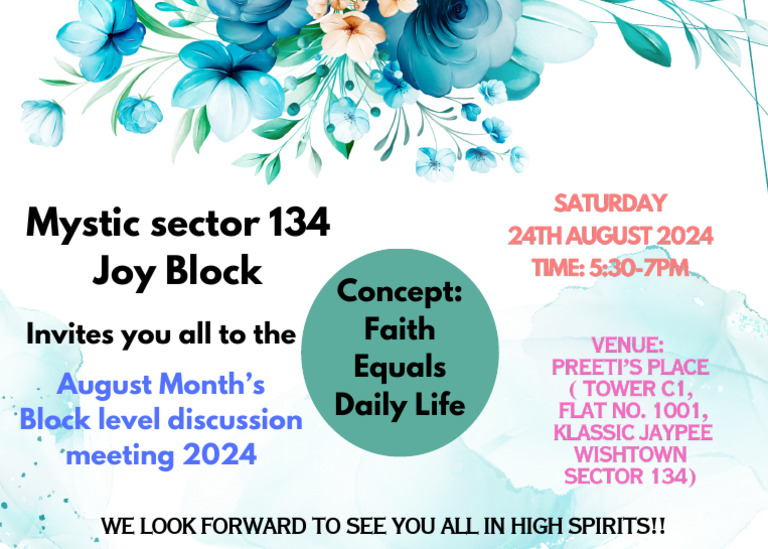 Joy Block Invite | PDF