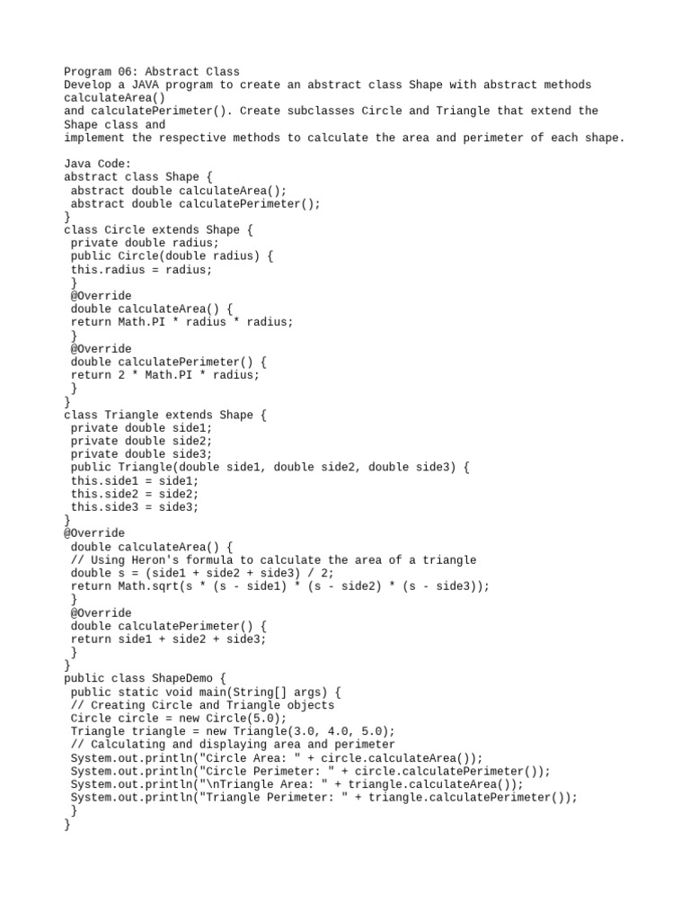 Abstarct Class | PDF