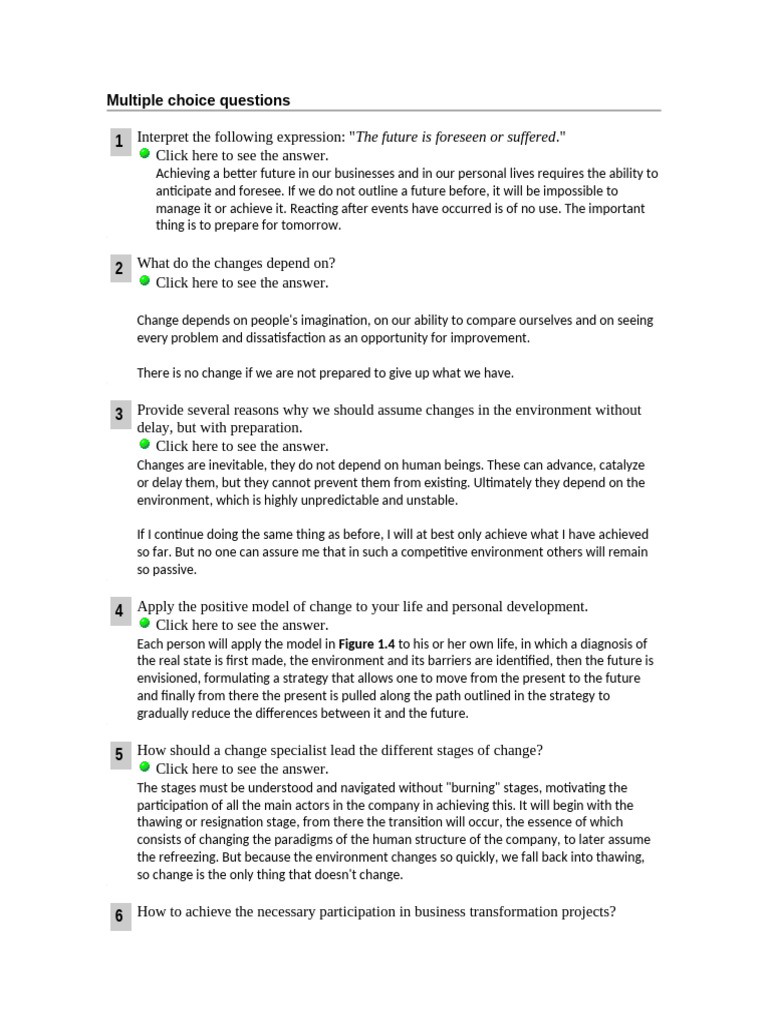 Multiple choice questions 1 | PDF | Strategic Management | Swot Analysis
