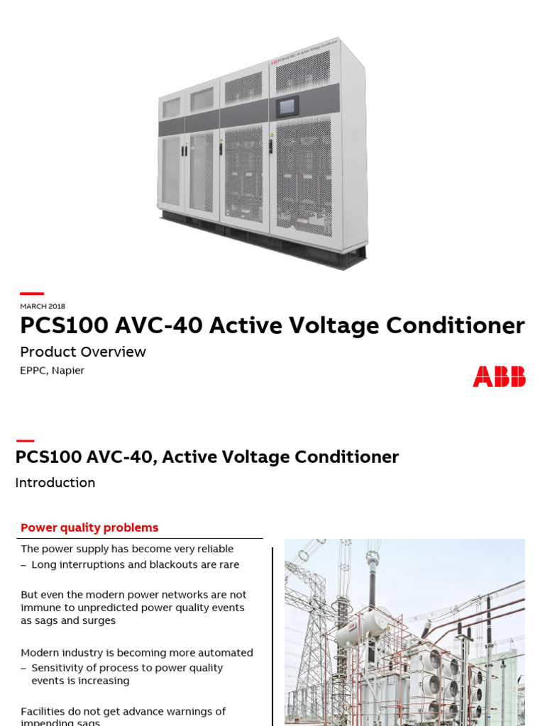 ABB PCS100 AVC-40 Product Overview Presentation | PDF | Power Supply ...