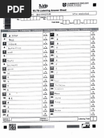 IELTS Writing Task 1 Answer Sheet | PDF | International English ...
