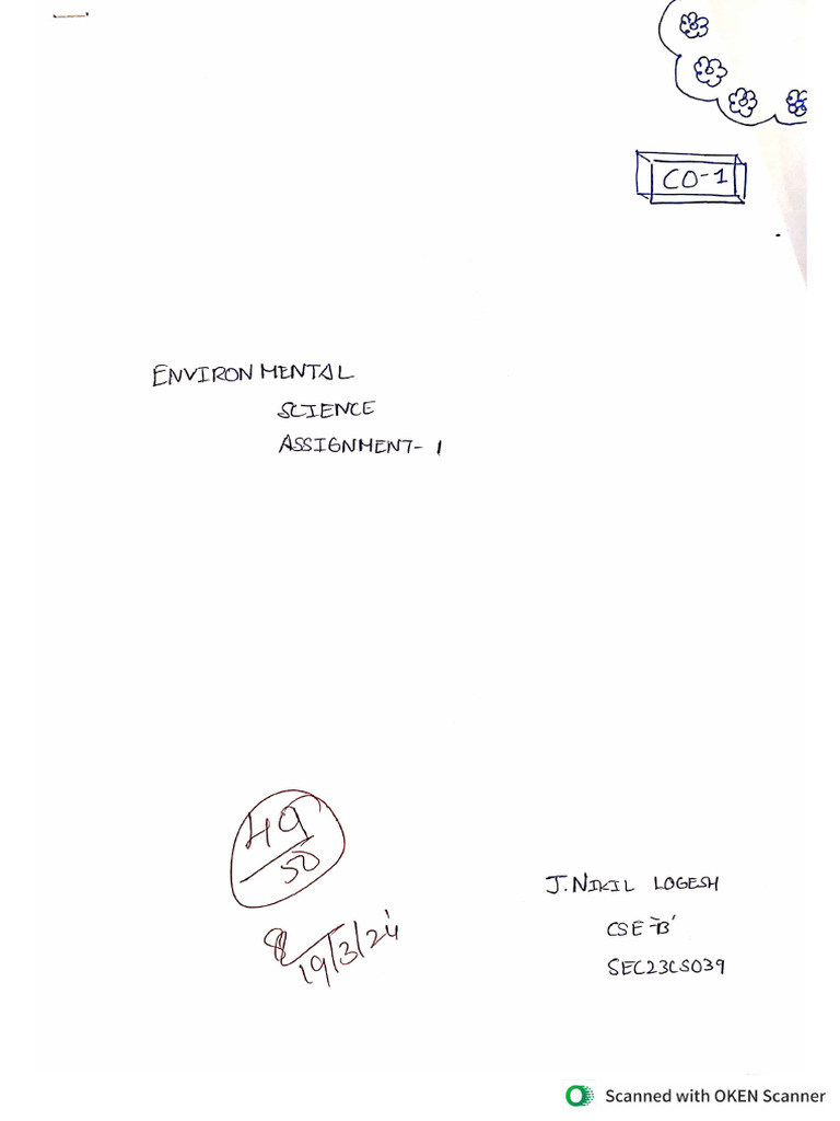 EVS Assignment 1 | PDF