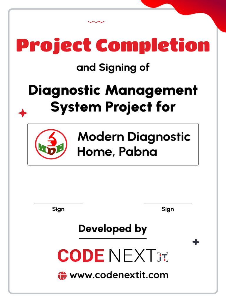 MDH Project Completion Cert | PDF