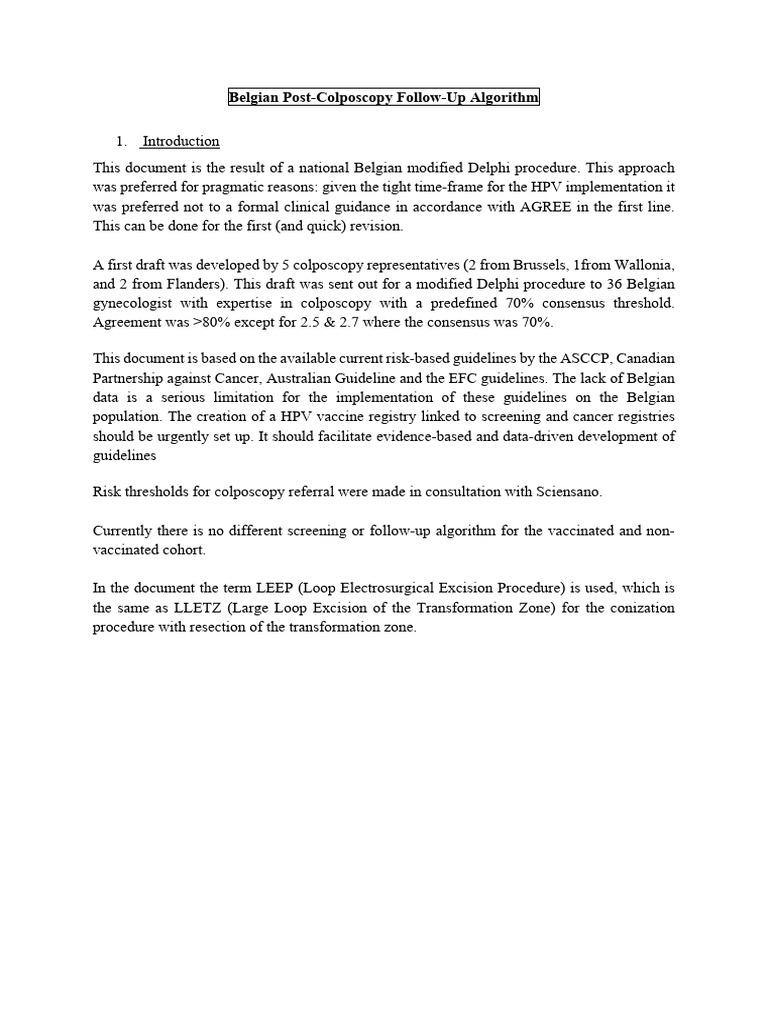 Follow Up Post Colpos | PDF | Clinical Medicine | Cervical Cancer