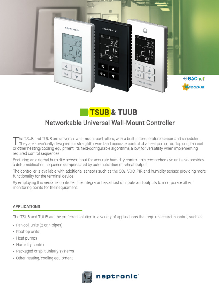 Universal Heat Pump Controller Overview | PDF | Air Conditioning | Sensor