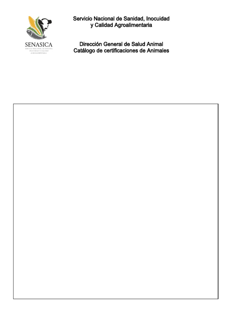 Senasica Mexico | PDF | Salud pública | Cuidado de la salud