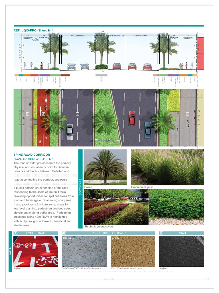 Qetaifan Islands Road Corridor Design | PDF | Road | Transport