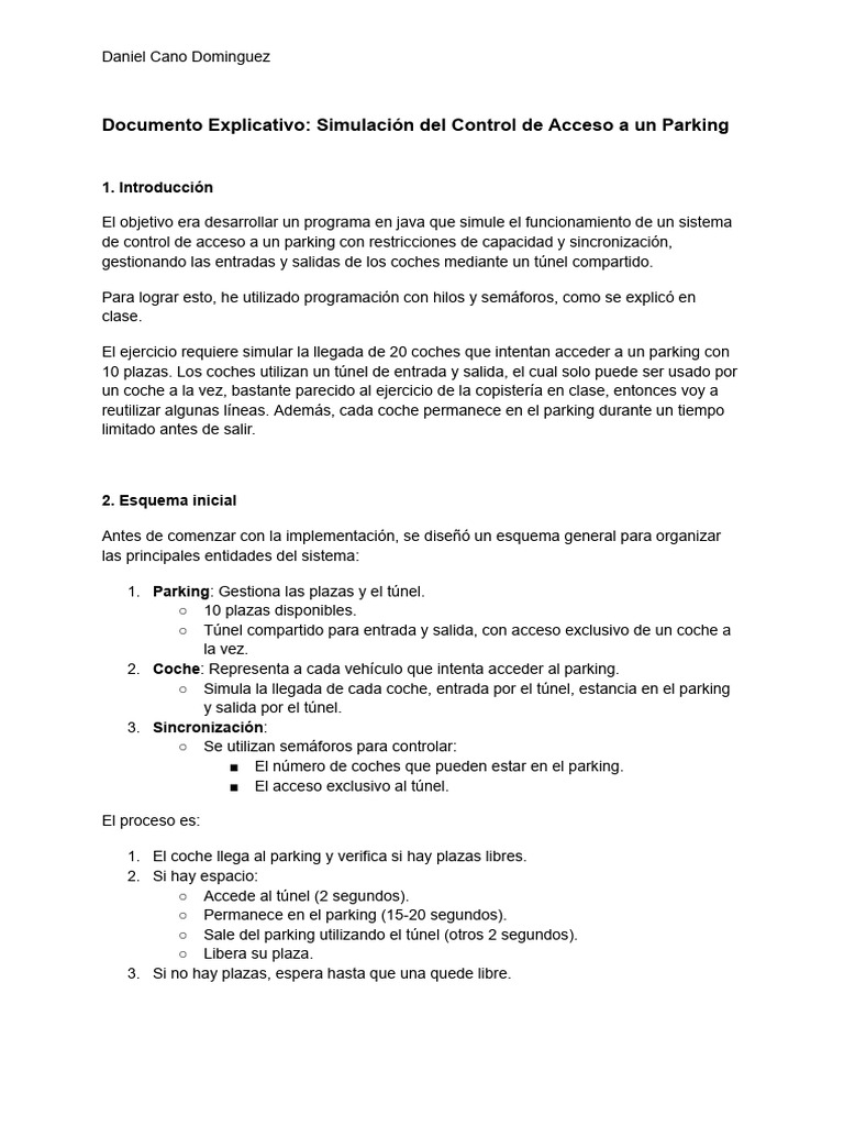 Documento Explicativo | PDF | Hilo (Computación) | Túnel