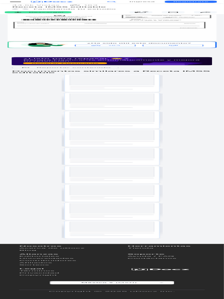 Receta IMSS Editable Facilitando Tu Estudio UDocz | PDF