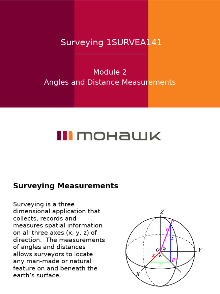 Angles and Distance in Surveying | PDF | Angle | Slope