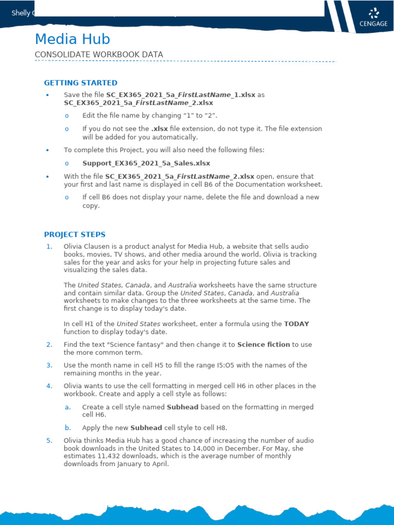 Excel Data Consolidation Guide | PDF | Microsoft Excel | Worksheet