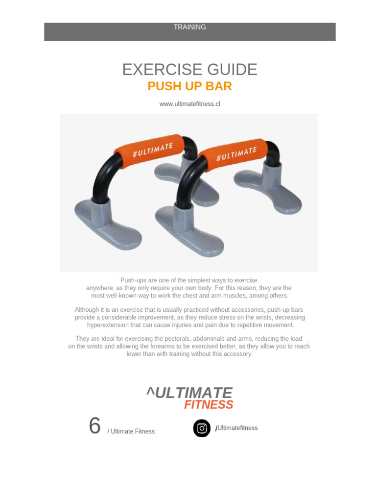 Guide Exercises Bar Push Ups Kemuov | PDF