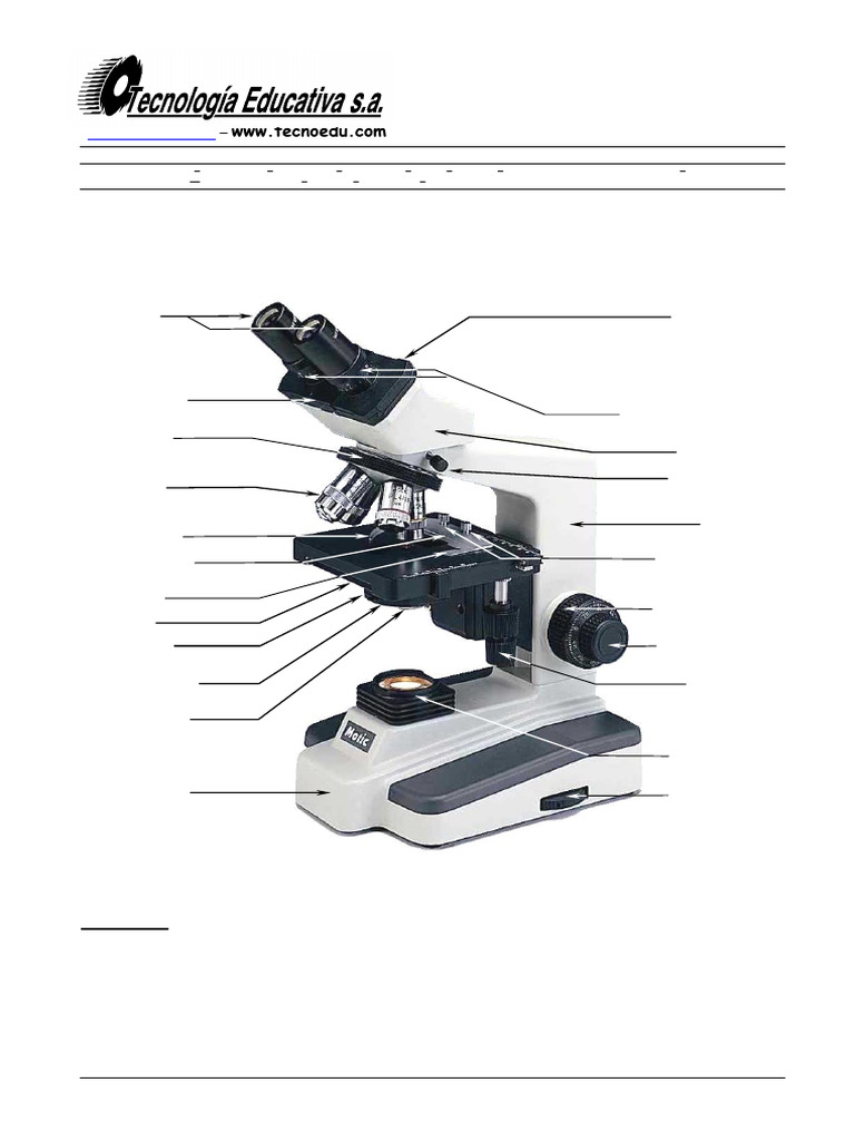 Manual de Usuario Microscopio Motic B1-220A | PDF | Tornillo | Cámara