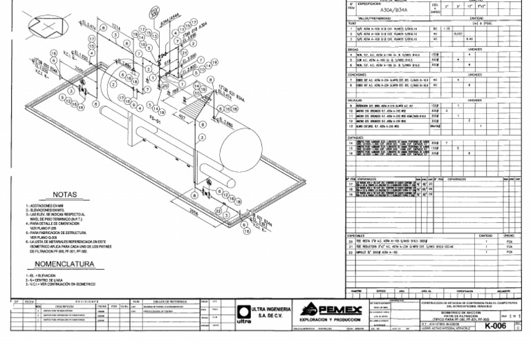 Isométrico Tuberías Filtro 1 | PDF