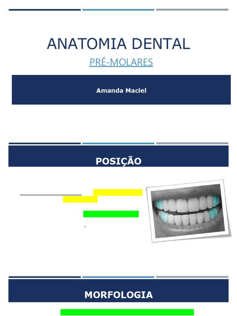 Pre Molar | PDF | Boca | Dente
