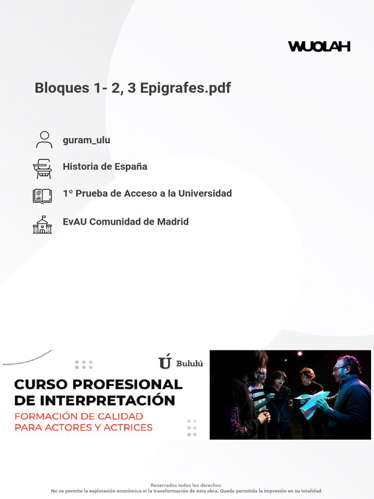 Wuolah-Free-Bloques 1 - 2, 3 Epígrafes | PDF | Al Andalus | Imperio español
