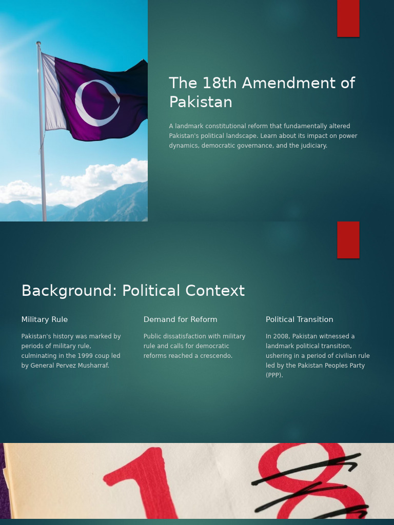 The-18th-Amendment-of-Pakistan | PDF | Government Of Pakistan | Pakistan