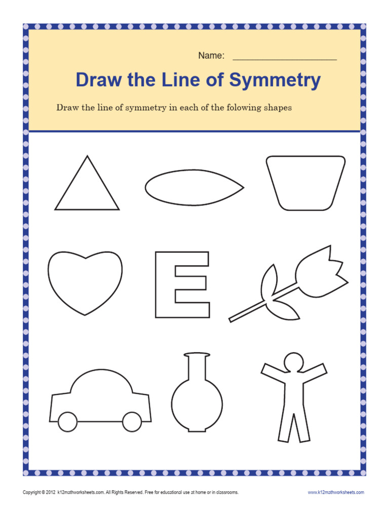Gr4 Draw Line Symmetry | PDF