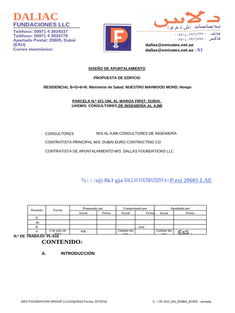 Diseño y Cálculo de Refuerzos PDF | PDF | Fundación profunda | Ingeniería estructural
