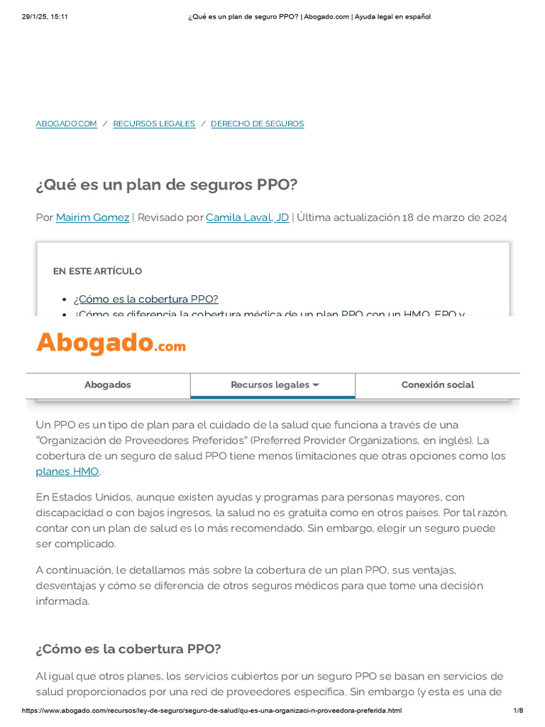 Qué Es Un Plan de Seguro PPO | PDF | Medicare (Estados Unidos) | Industrias de servicio