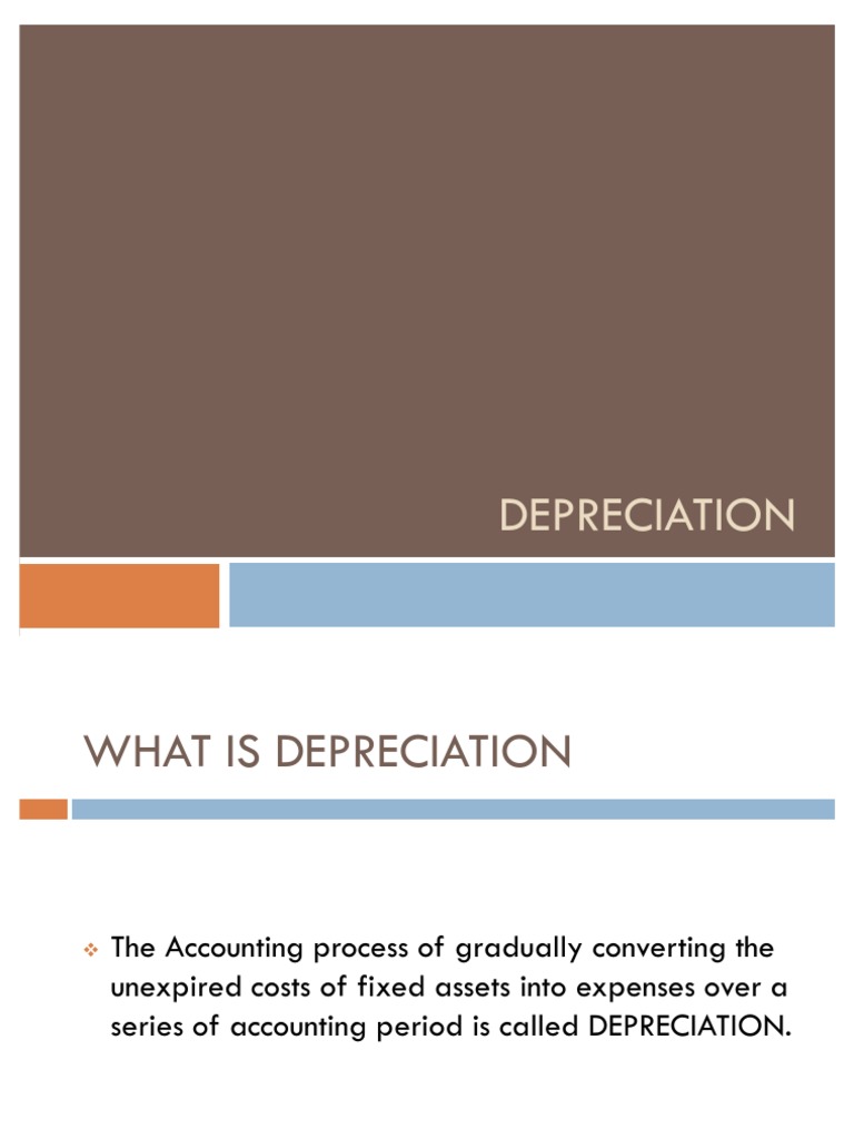Depreciation: What is it and how is it calculated | PDF | Depreciation ...