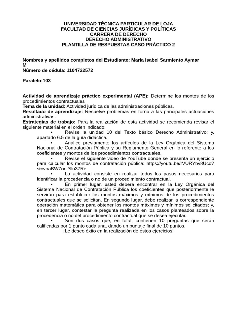 CASO PRACTICO 2 | PDF