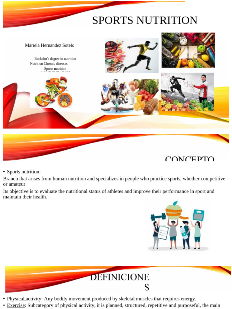 Sports Nutrition Presentation | PDF | Sports Nutrition | Skeletal Muscle