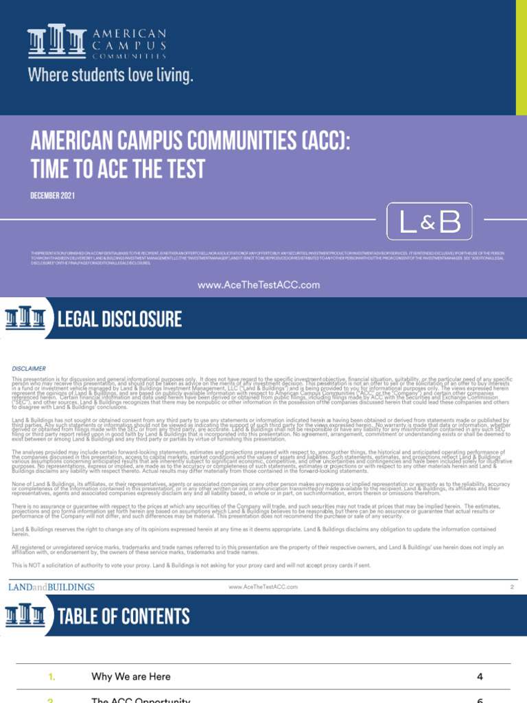 LandB Ace the Test ACC Dec 2021 | PDF