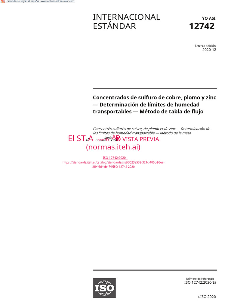 ISO-12742-2020 en Es | PDF | Comisión Electrotécnica Internacional | Organización internacional ...