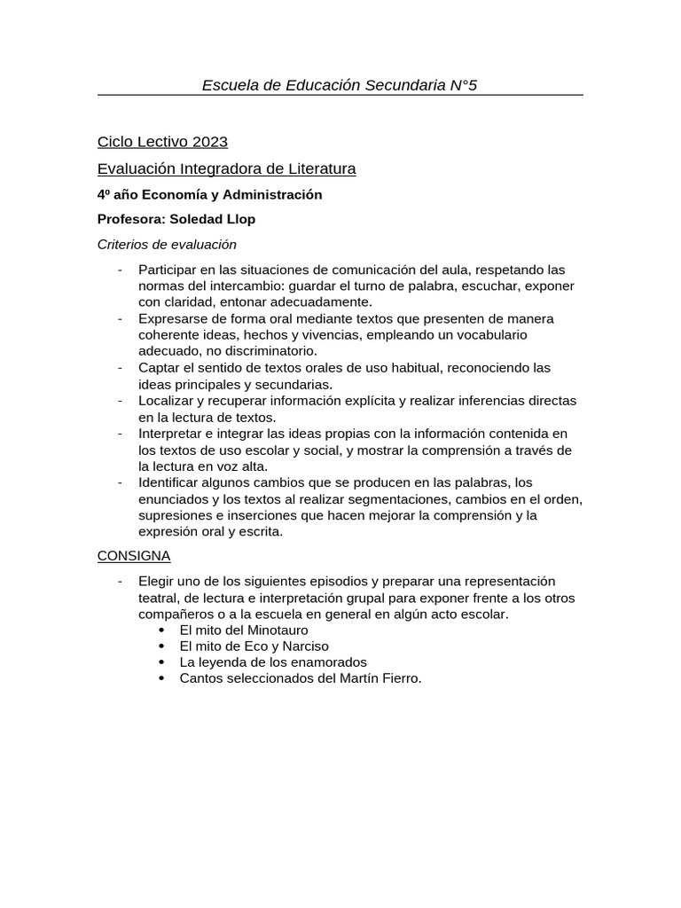 Eval Integradora | PDF