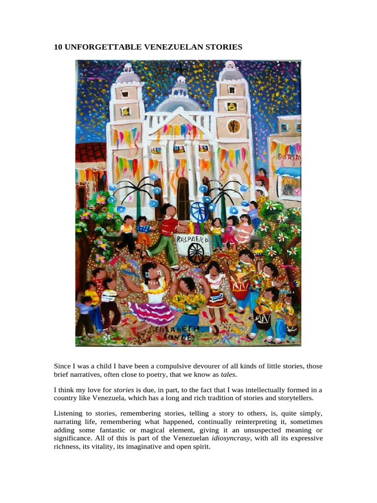 10 Unforgettable Venezuelan Stories | PDF