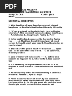 JSS2 English First Term Exam | PDF | Communication | Linguistic Typology