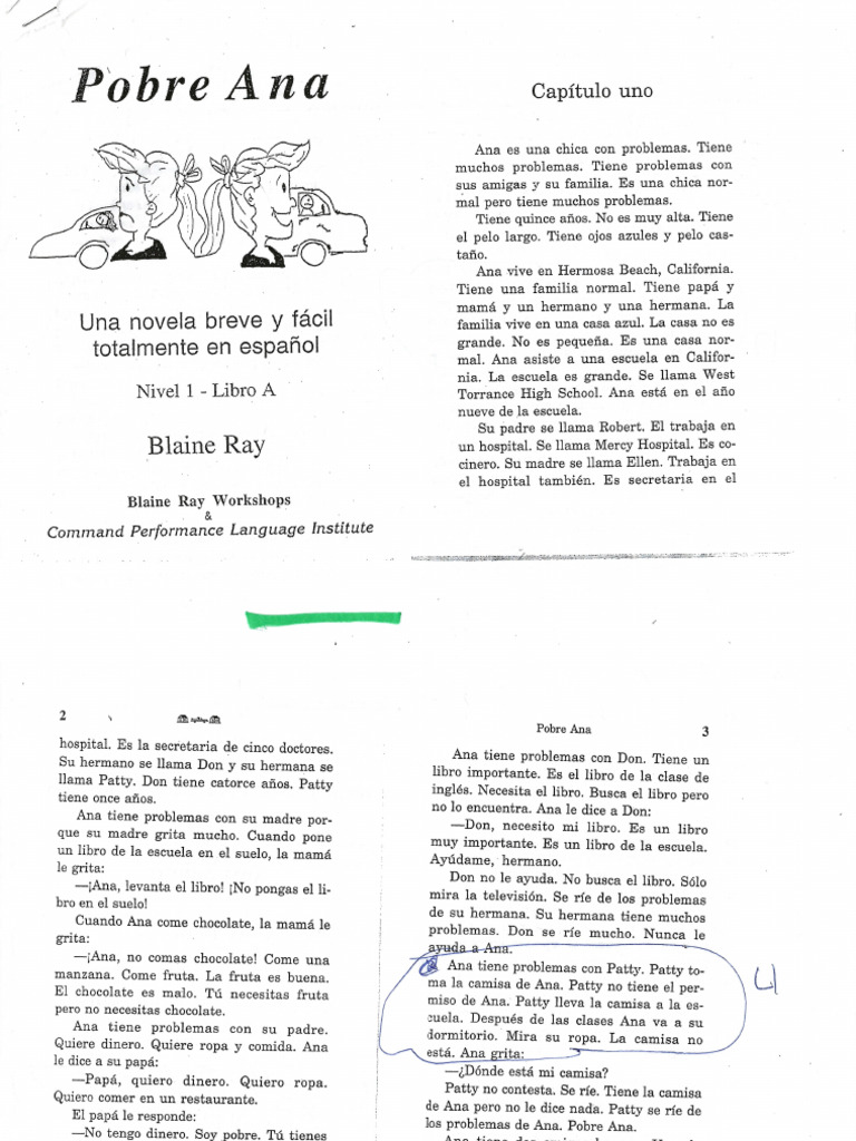 Pobre Ana Capítulo 1 | PDF