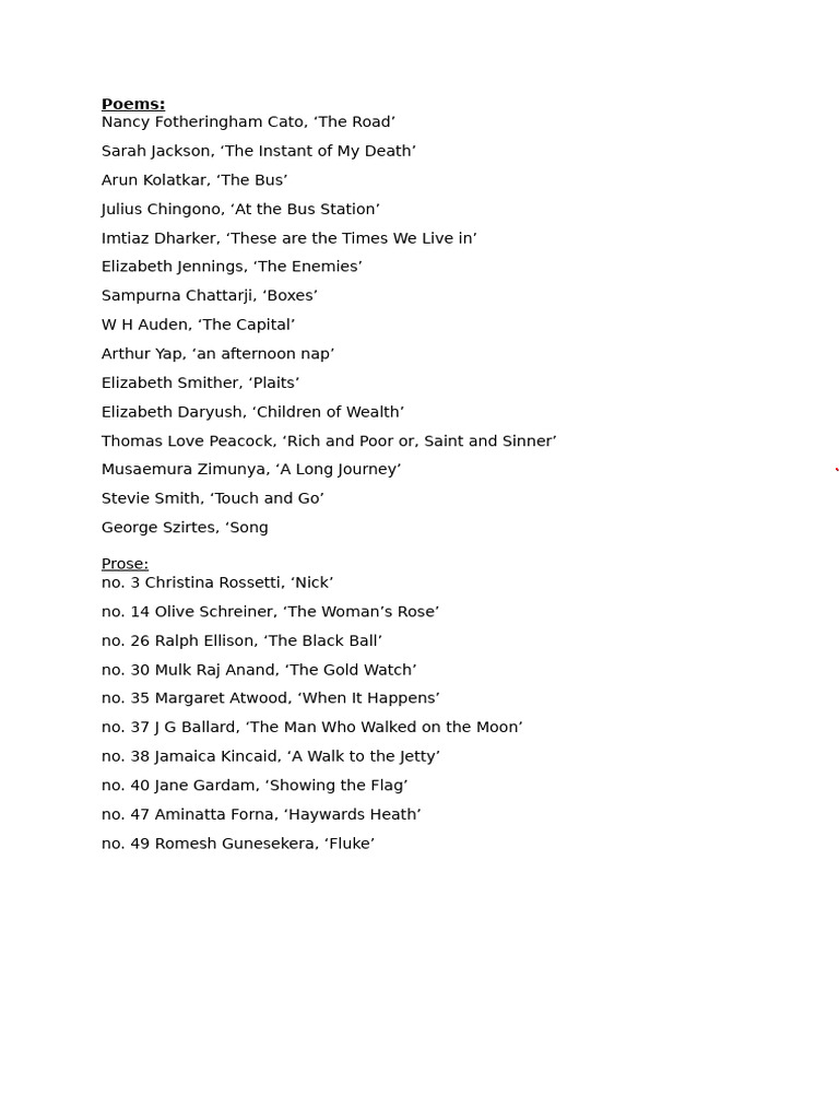 Poetry Collection PDF Download | PDF