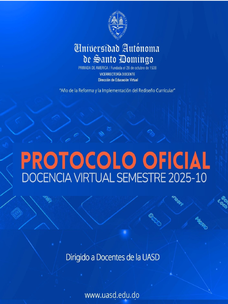 Protocolo UASD-Virtual | PDF | Enseñando | Maestros