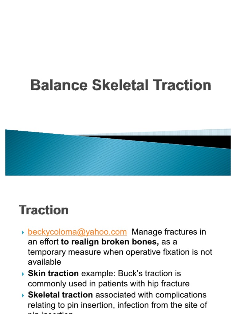Balance Skeletal Traction1 | PDF | Hip | Pelvis