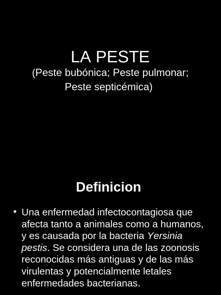 Peste: Causas, Síntomas y Tratamiento | PDF | Peste (enfermedad ...