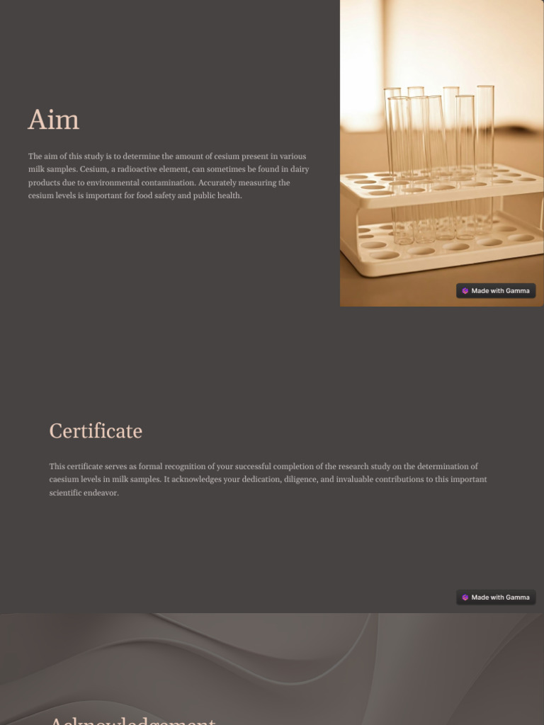 Aim (1) | PDF | Gamma Ray | Radioactivity